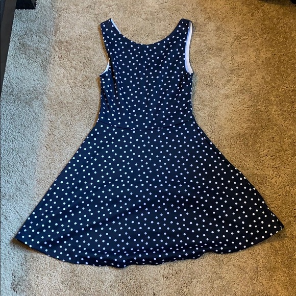 Divided | Dresses | Blue Polka Dot Hm Divided Dress | Poshmark